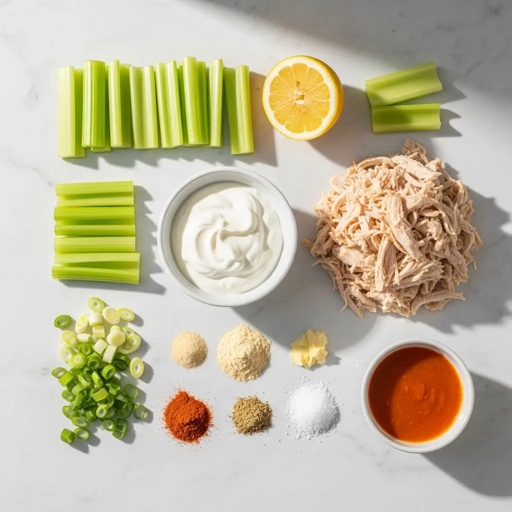 High Protein Buffalo Chicken Salad – Easy 5-Minute Healthy Power Lunch